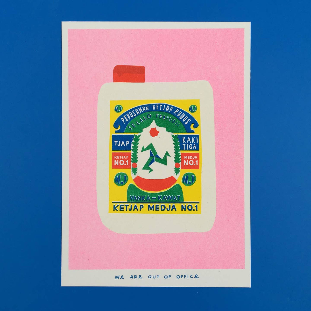 Risography poster 'Sardinas' | We are out of office | Brief – Bref