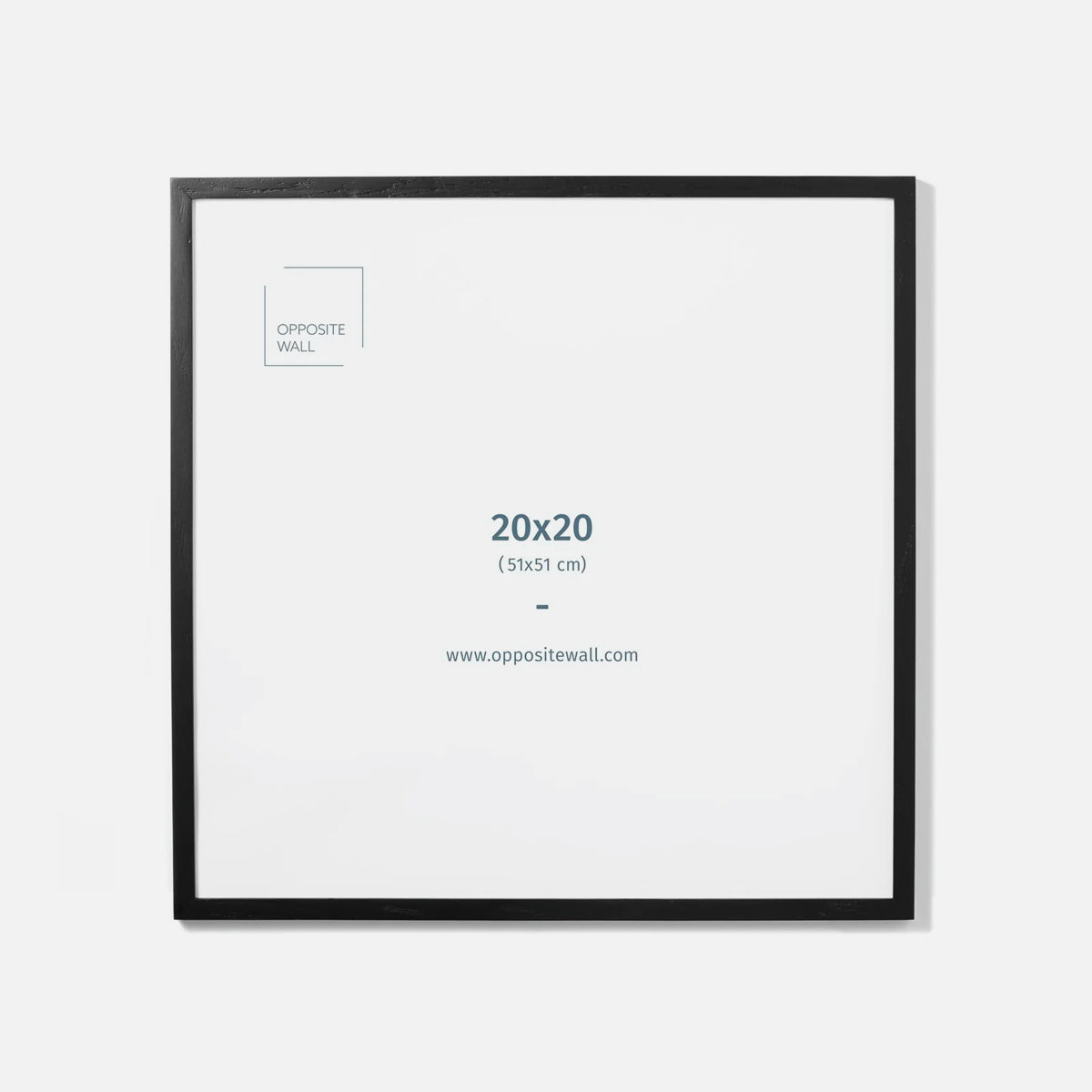 Oak and plexiglass frame [20 x 20 in] – Bref