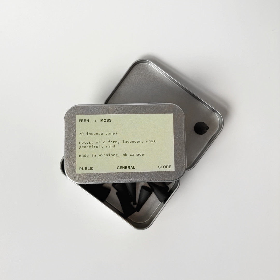 Fern & Moss Incense Cones | Public General Store x Petit Magasin | Bref